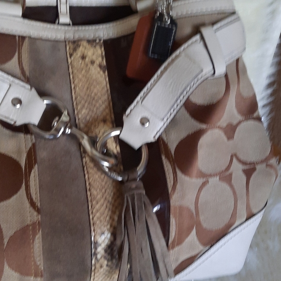 Coach | Bags | Coach Hampton Pythonleather Satchel | Poshmark